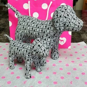 PINK Victoria's Secret | Other | Vs Pink Blackwhite Logo Giantmini Dog ...